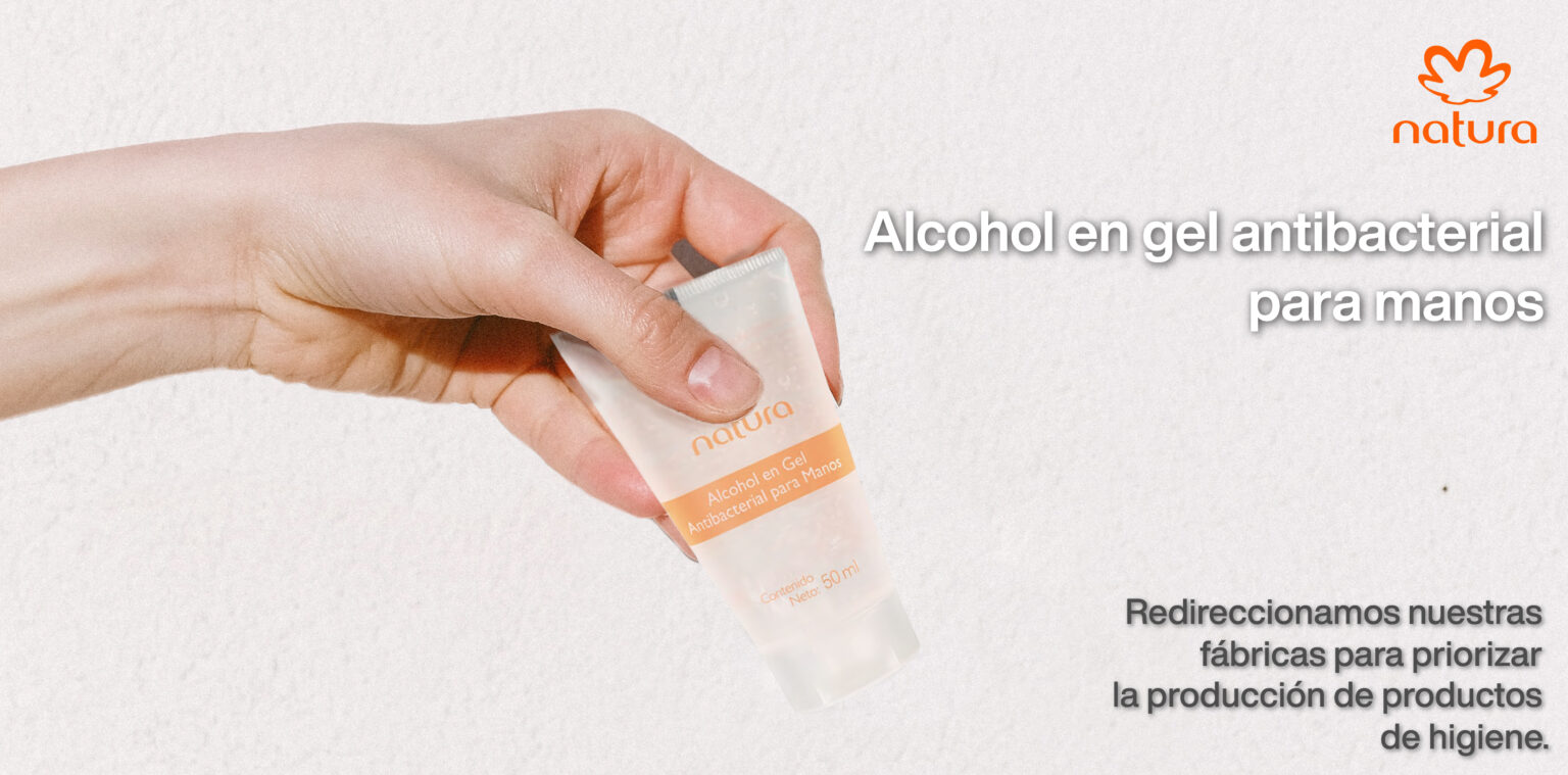 Alcohol en gel antibacterial • Natura de México