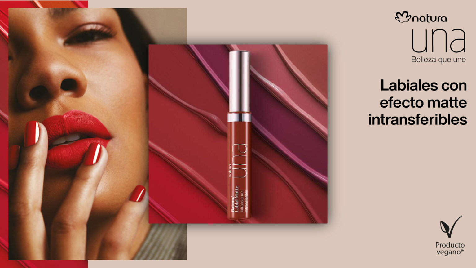 Nuevos tonos de labiales matte intransferibles de Natura UNA • Natura ...