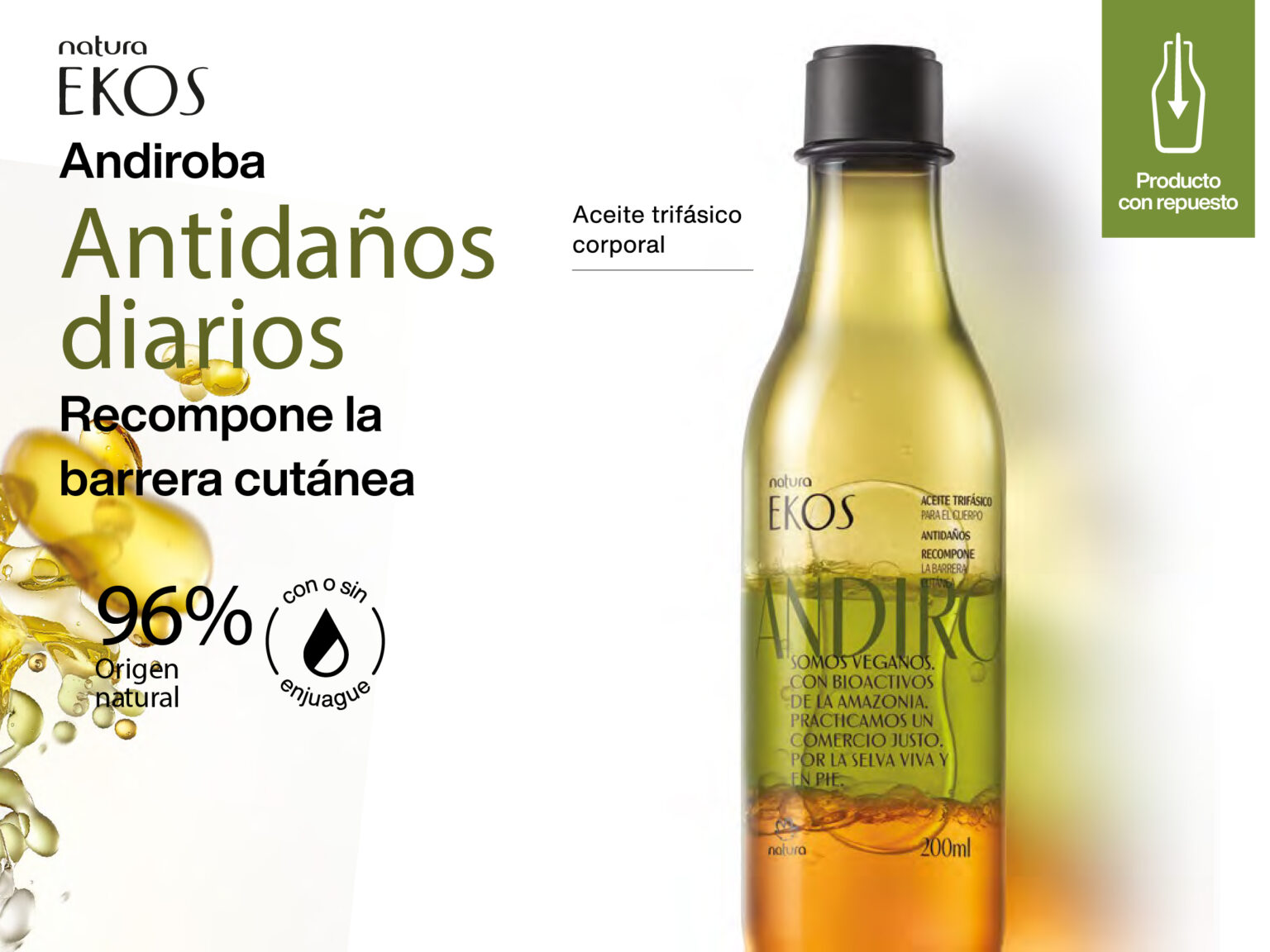 Aceites Trifásicos Natura Ekos • Natura de México