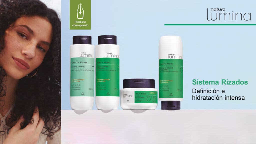 Sistema para cabellos rizados Natura Lumina • Natura de México