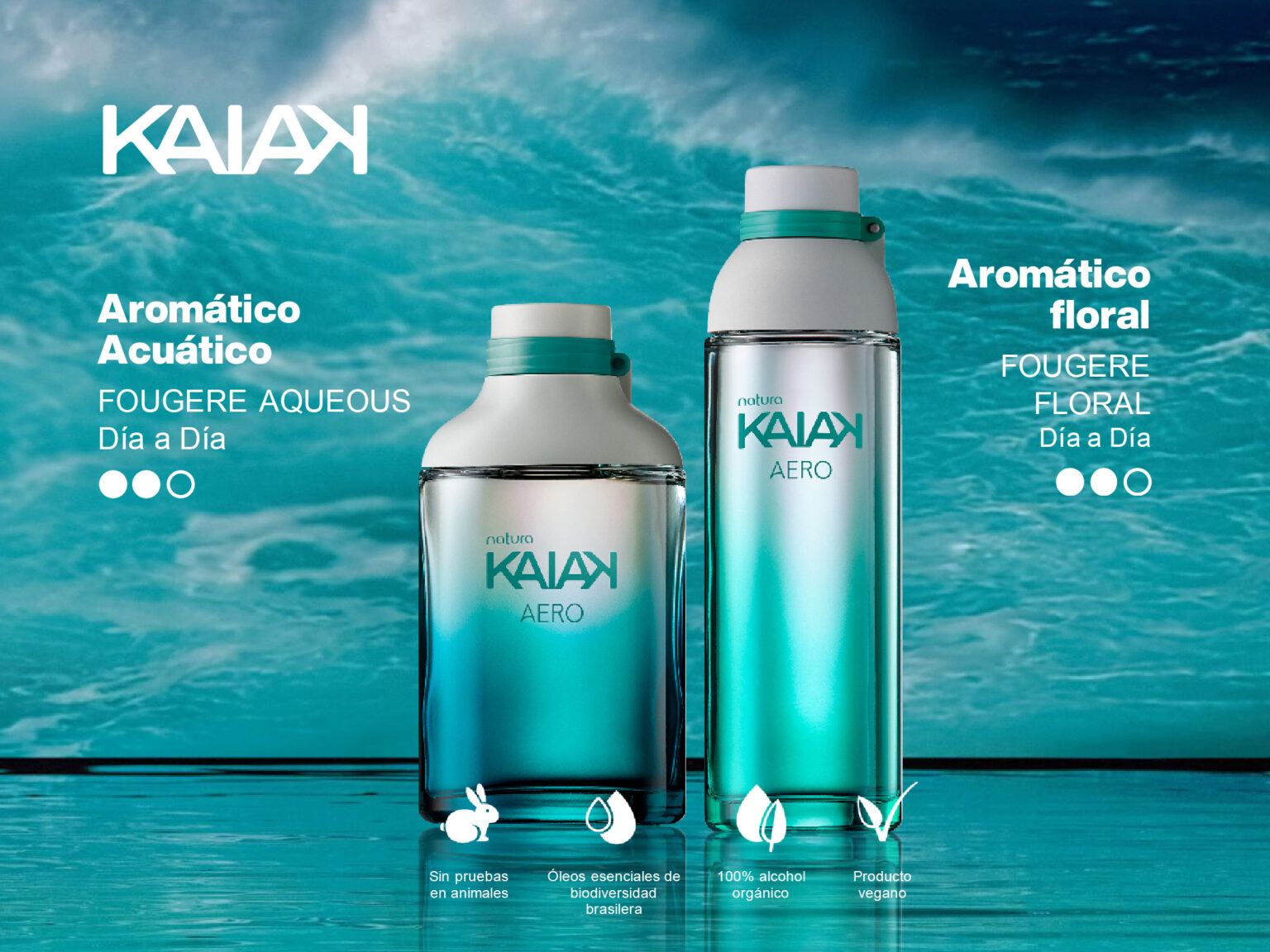 Perfume EDT Masculino Kaiak Aero de Natura 2024 • Natura de México
