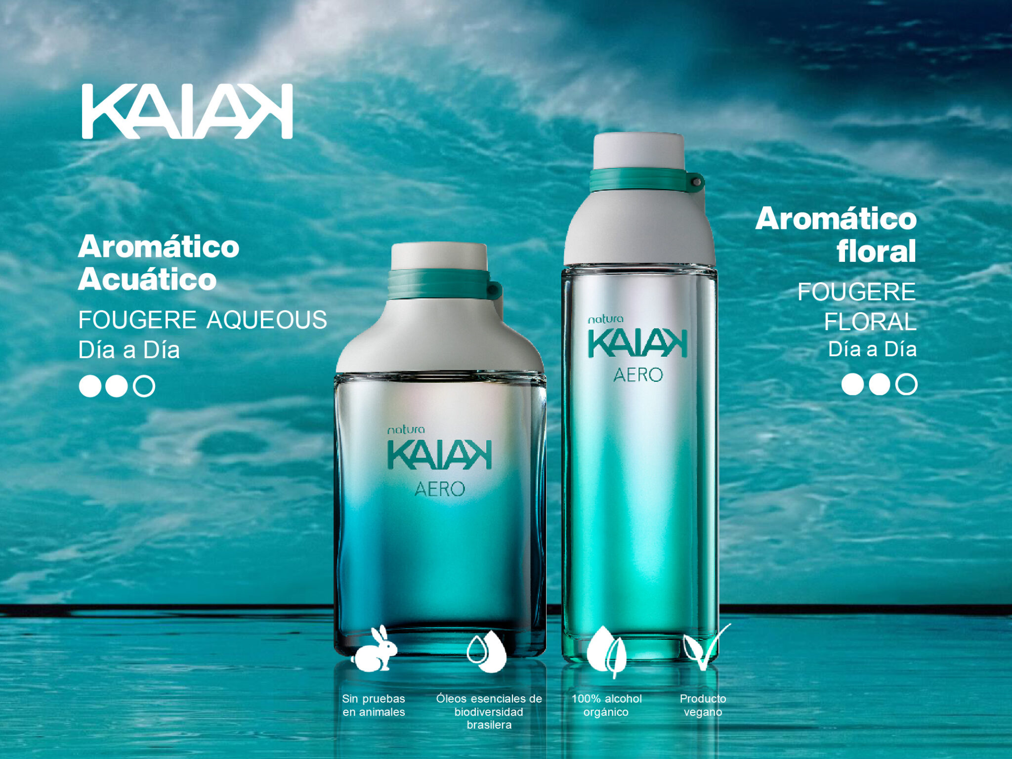 Perfume EDT Masculino Kaiak Aero de Natura 2024 • Natura de México