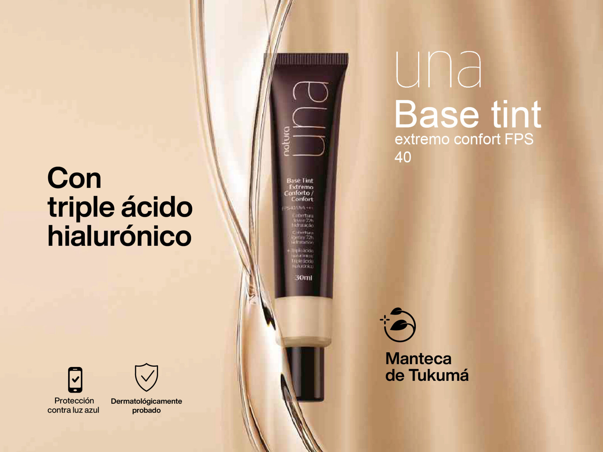 Base Tint Extremo Confort FPS 40 de Natura UNA • Natura de México
