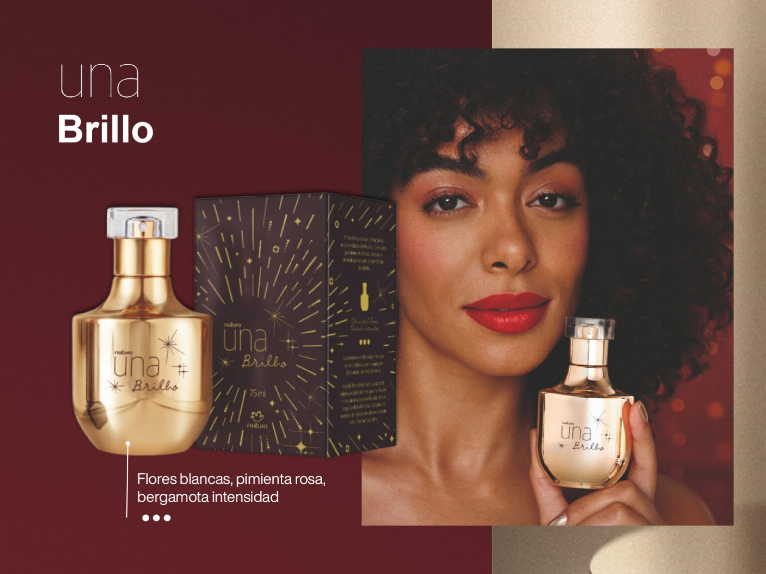 Colección Brillo UNA de Natura: Celebra tu Belleza con el Espíritu de las Fiestas 2024 • Natura ...